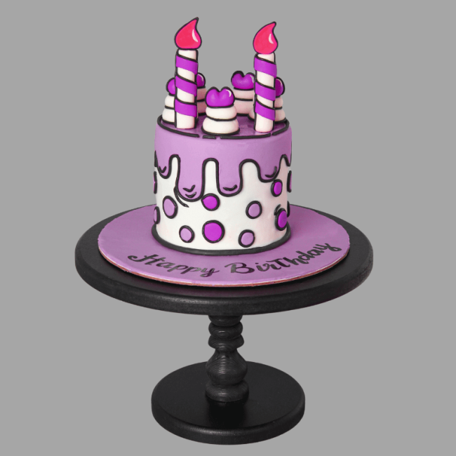 Delicious Green Comic Cake - Perfect for Any Celebration!