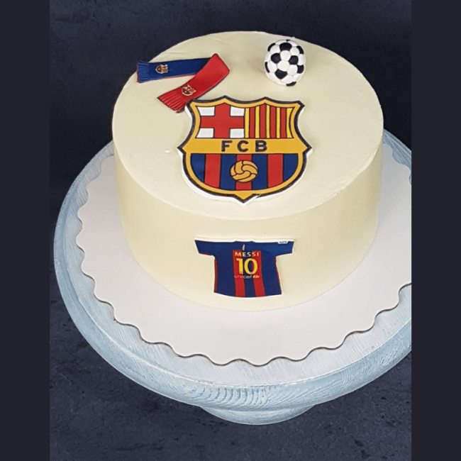 Authentic Barcelona Cake 02: Indulge in the Flavors of Club