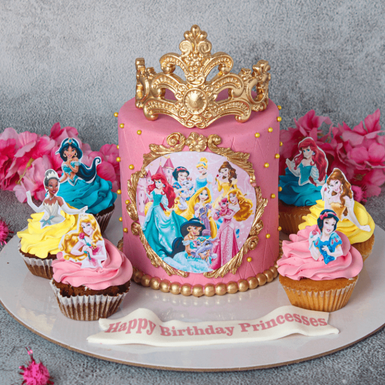 Delight your little cute one with a Princess Fondant Cake