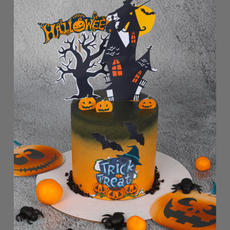 Trick Treat Halloween Cake - Spooky Sweet Delight | CreamOne