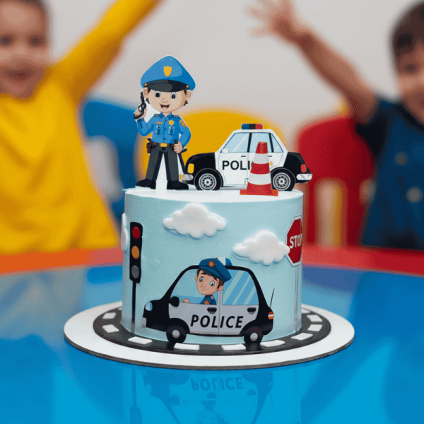 Police Car Cake – Fun Kids Birthday Cake | CreamOne Cakes