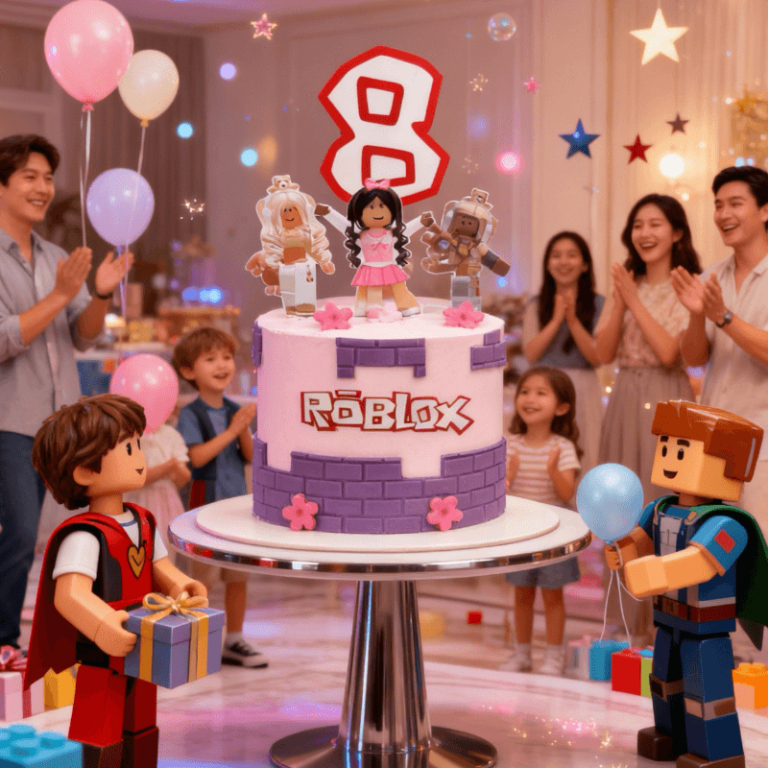 Roblox Party Cake – Kids Gaming Birthday Cake