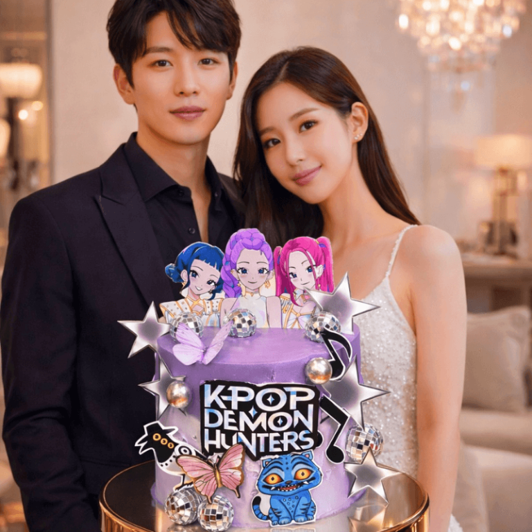 Kpop Demon Style Cake | Bold Trendy Design